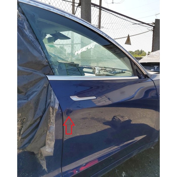 5 Front right door PPSB without card with damage Tesla model 3 1081420-E0-C