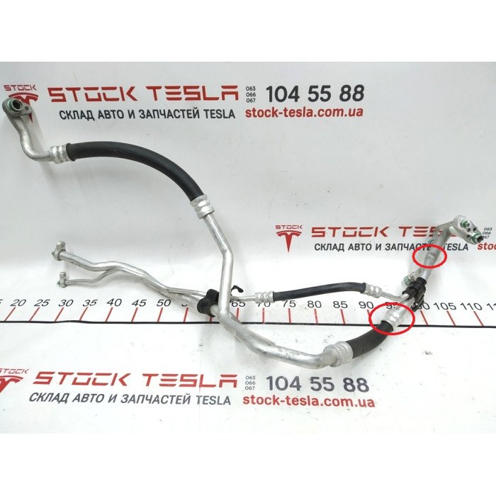 1 A/C pipe W/TXV, R134a damaged Tesla model S REST 1069094-00-B