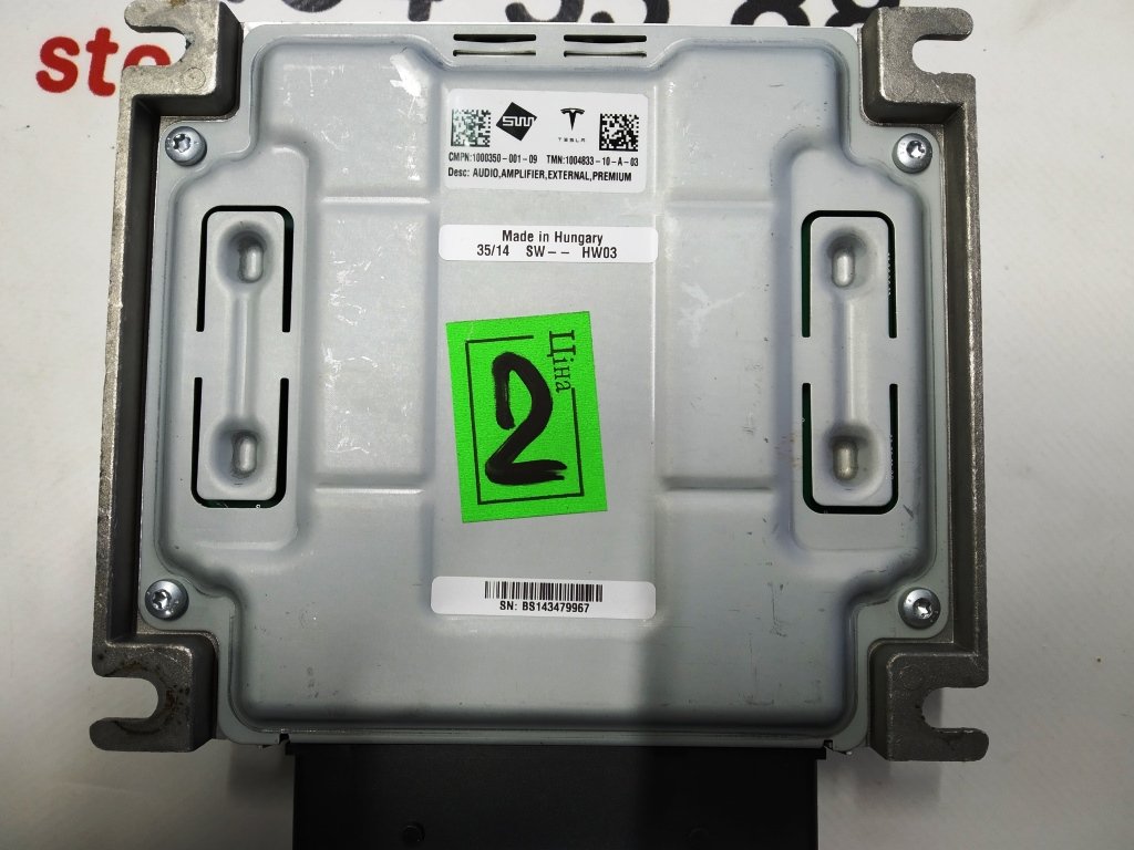 11 AUDIO, AMPLIFIER, EXTERNAL, PREMIUM Tesla model S, model S REST ...