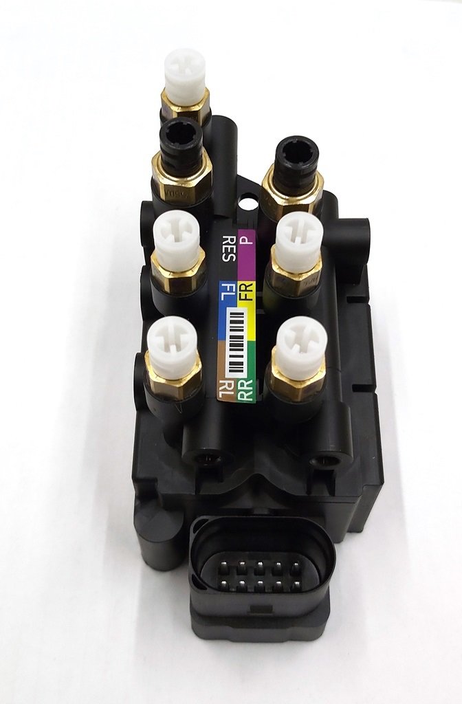 7 Air suspension valve block with solenoids NEW Tesla model X, model S ...