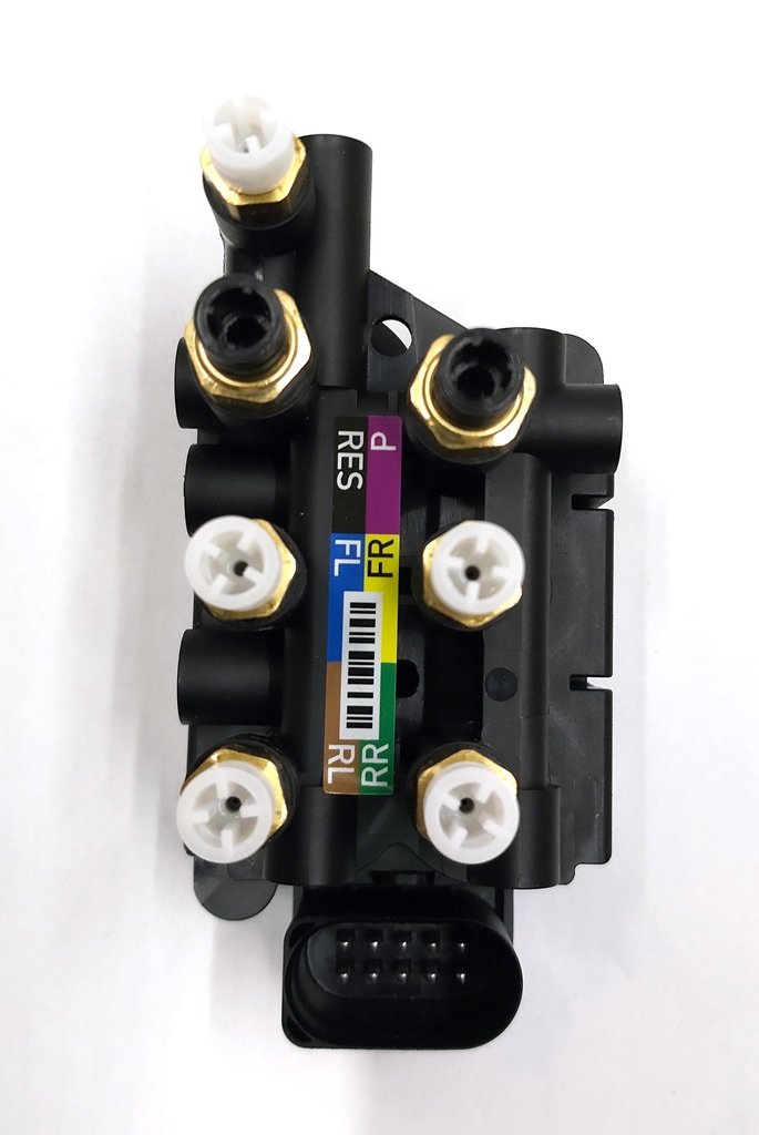7 Air suspension valve block with solenoids NEW Tesla model X, model S ...