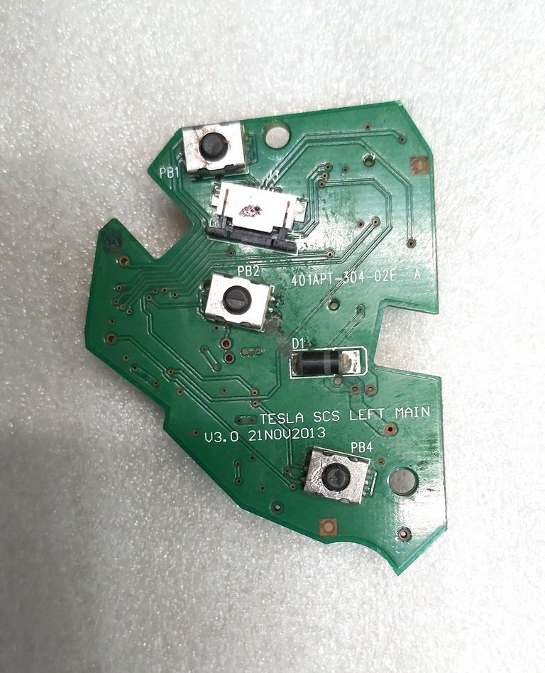 1 Control board No. 2 switch buttons (on the steering wheel) left Tesla ...